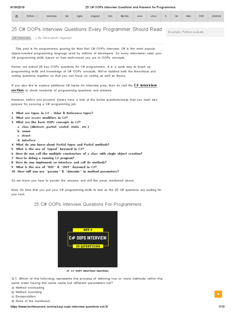 Ss Pdf Method Computer Programming C Sharp Programming Language 9988