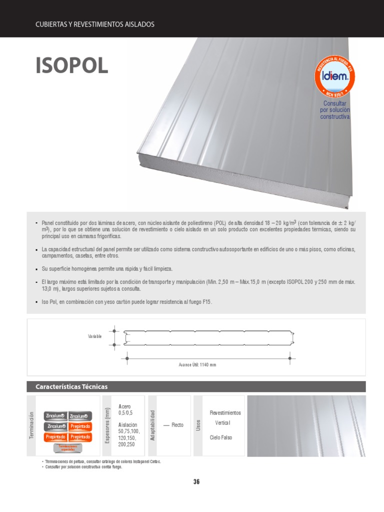 Catalogo Isopol | PDF | Aisladores | Ingeniería de Edificación