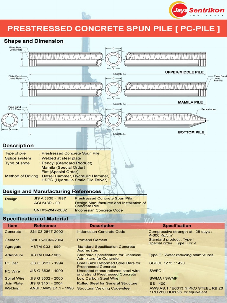 Spun Pile Brosur 1 | PDF
