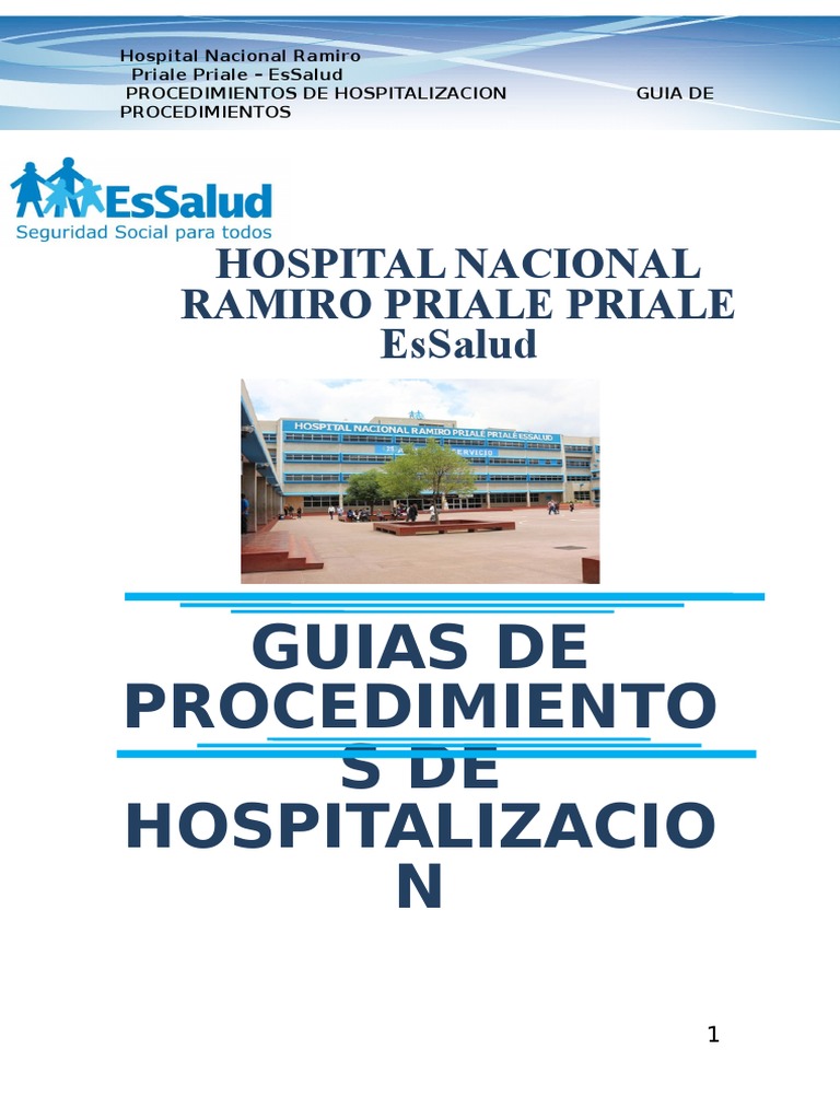 Guias de Procedimientos Hospitalizacion | PDF | Enfermería | Hospital