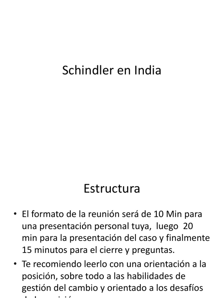 Schindler en India | PDF | Ascensor | Obtención