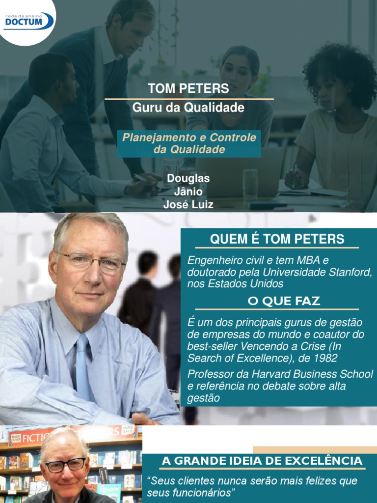 Lições de Excelência de Tom Peters | PDF | Qualidade (negócios ...