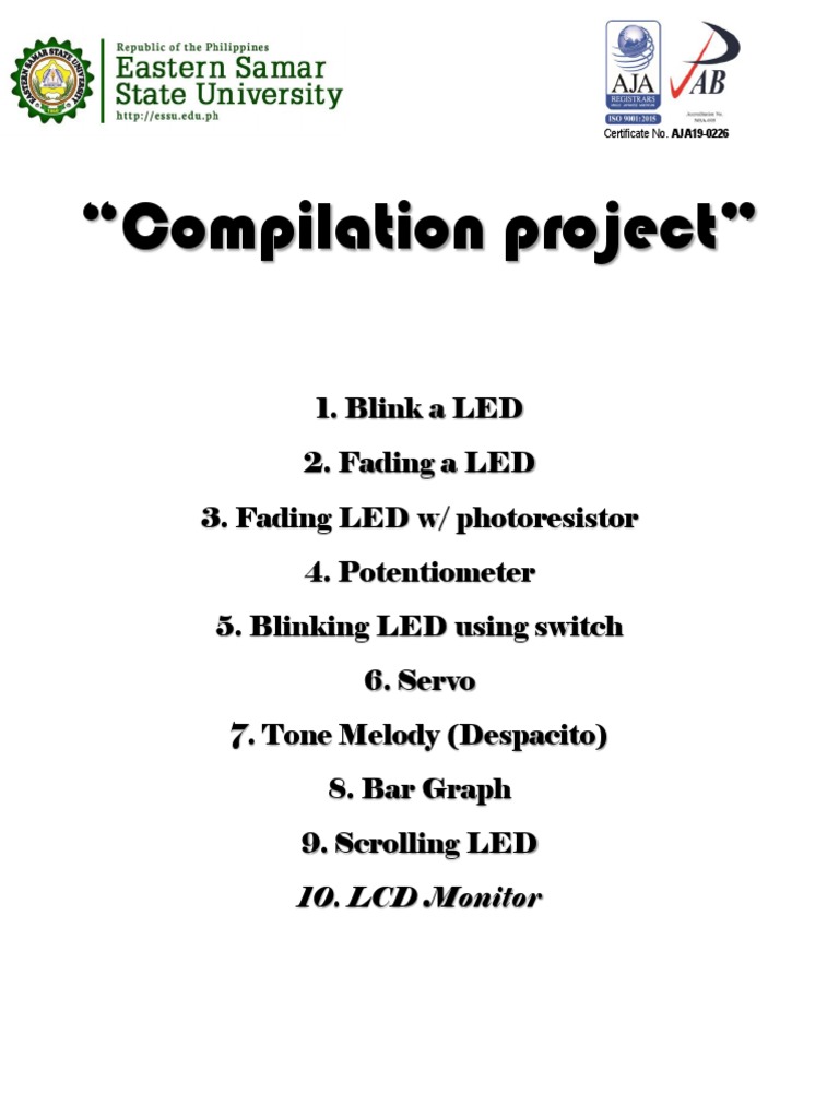 Arduino Project | PDF | Computer Programming | Areas Of Computer Science