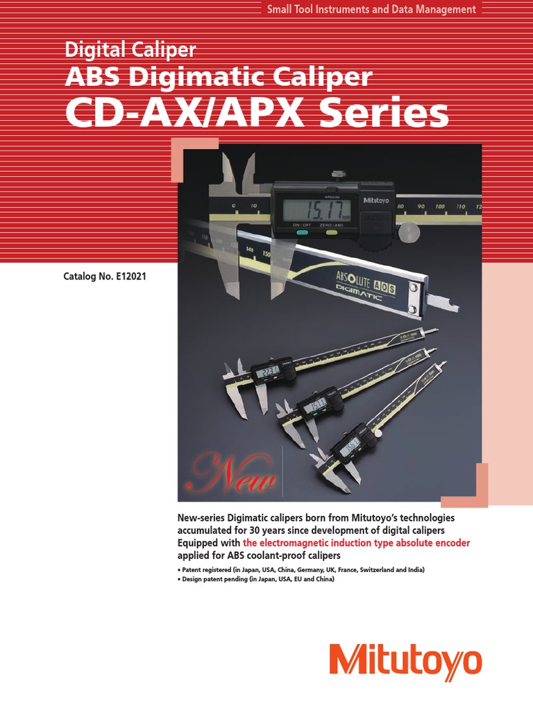 CD-AX/APX Series: ABS Digimatic Caliper | PDF