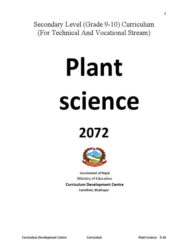 Plant Science Curriculum for Grades 9-10 | PDF | Computer Network ...