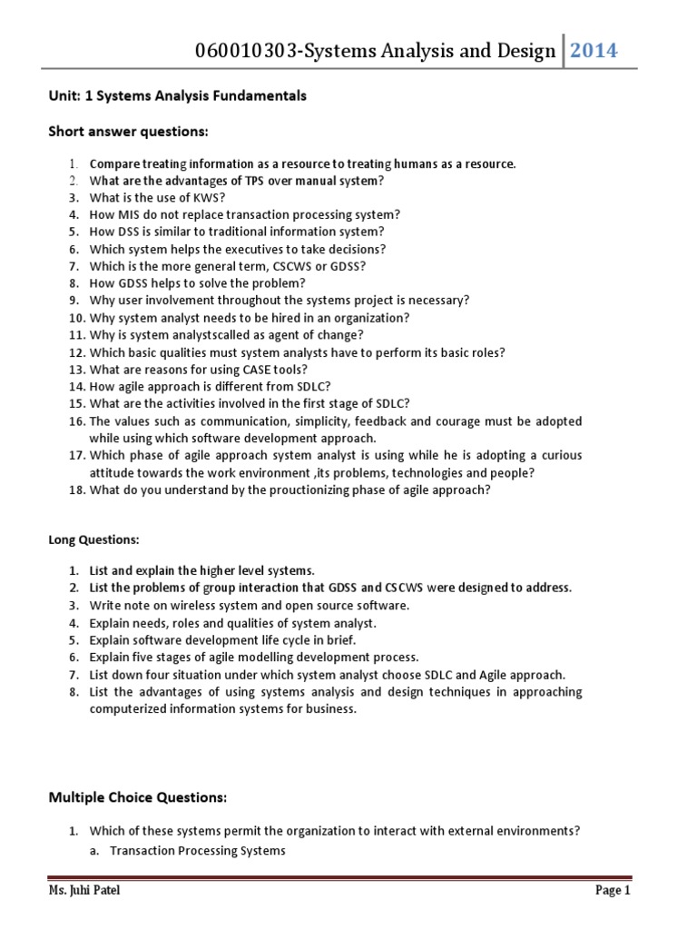 System Analysts | PDF | Databases | Software Development