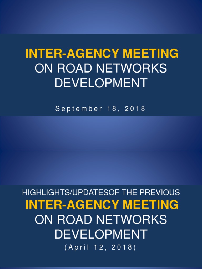 Road Network Development Update | PDF | Philippines | Government
