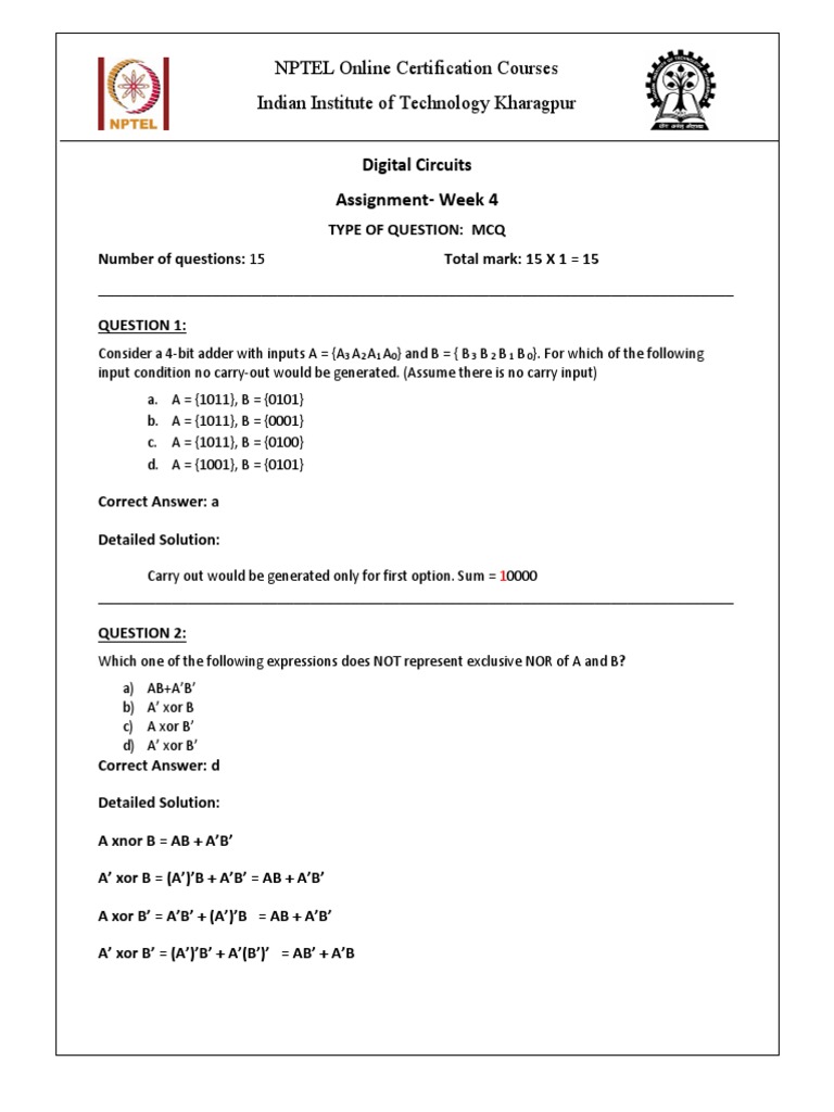Assignment 4 Pdf Cmos Logic Gate 0607