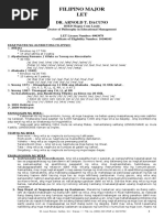 FILIPINO LET REVIEWER (Majorship) | PDF