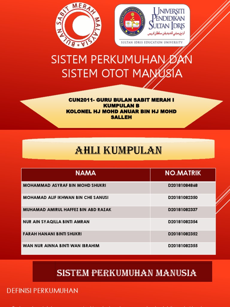 Sistem Perkumuhan Dan Sistem Otot Manusia | PDF