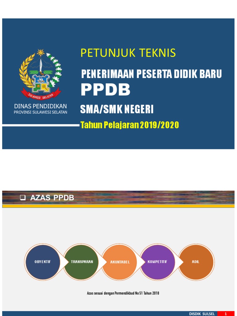 PPDB Sulsel 2019: Analisis Daya Tampung | PDF