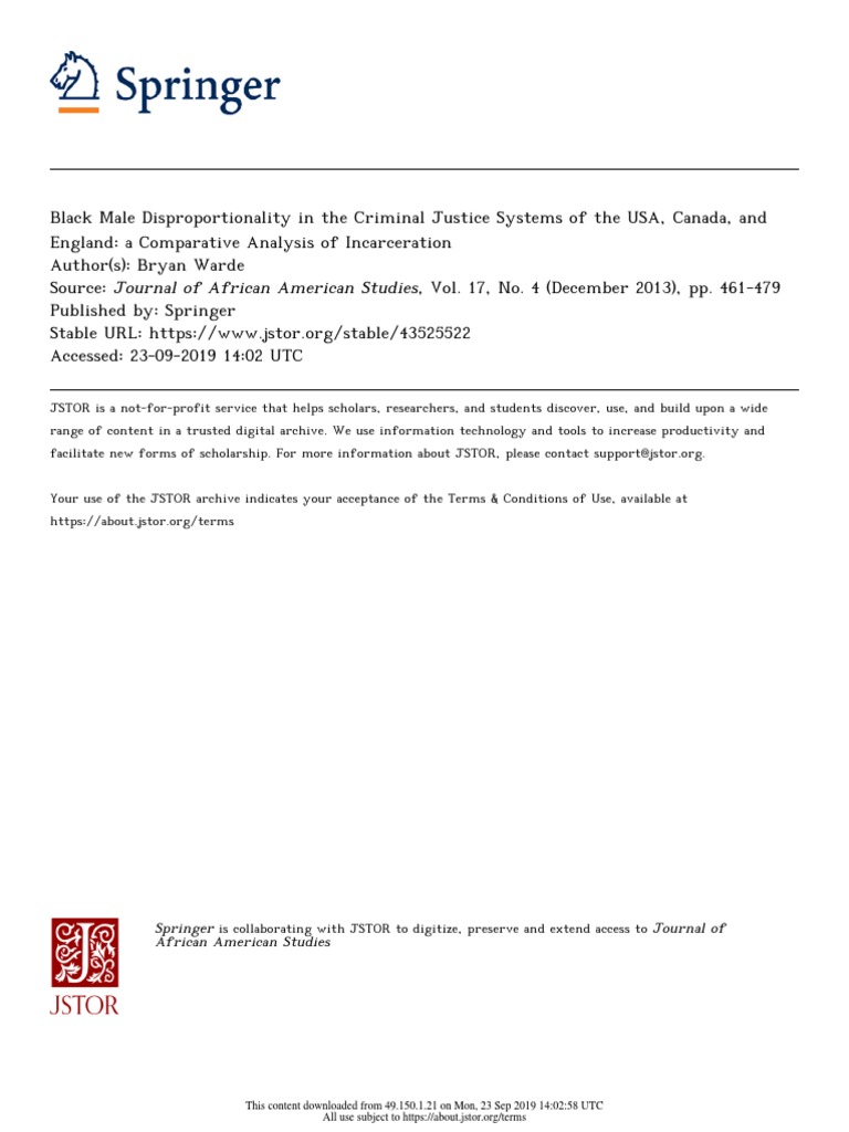 Springer Journal of African American Studies: This Content Downloaded ...