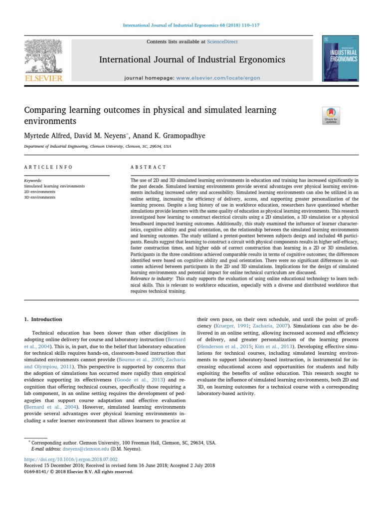 International Journal of Industrial Ergonomics: Sciencedirect | PDF ...