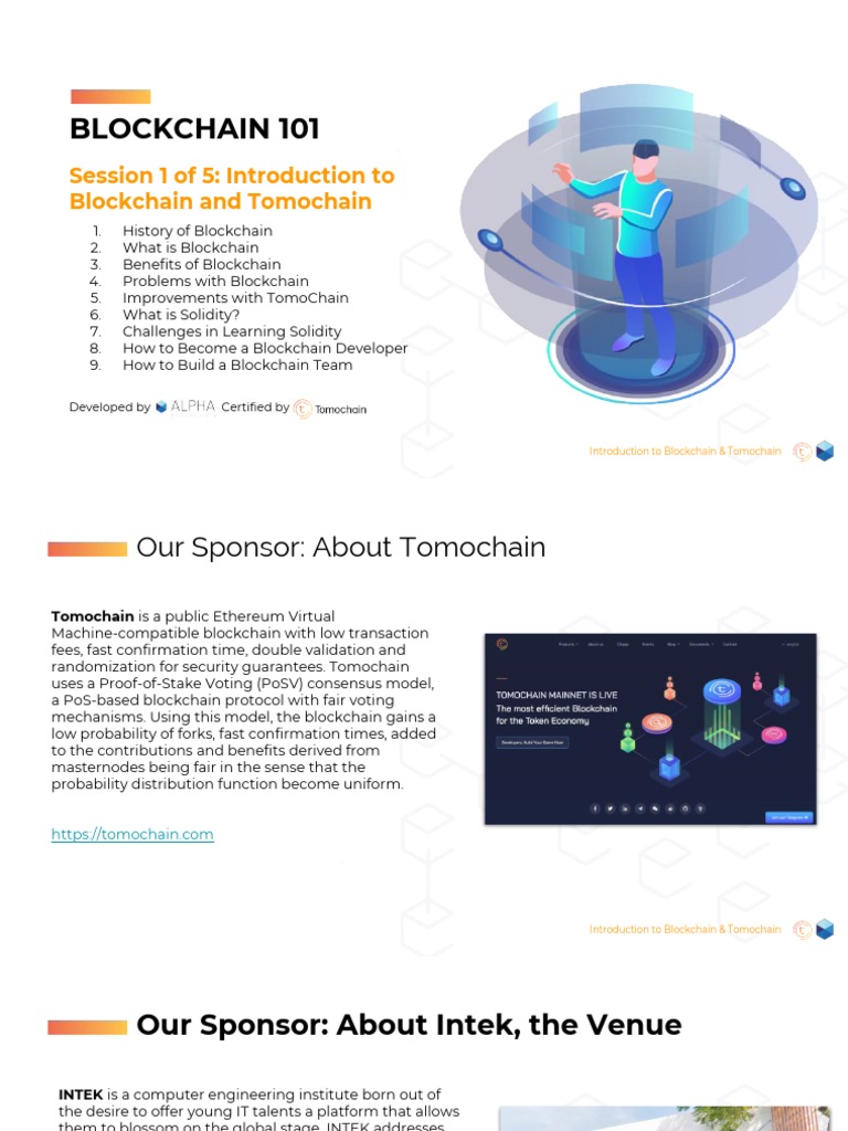 Blockchain 101: Session 1 of 5: Introduction To Blockchain and ...
