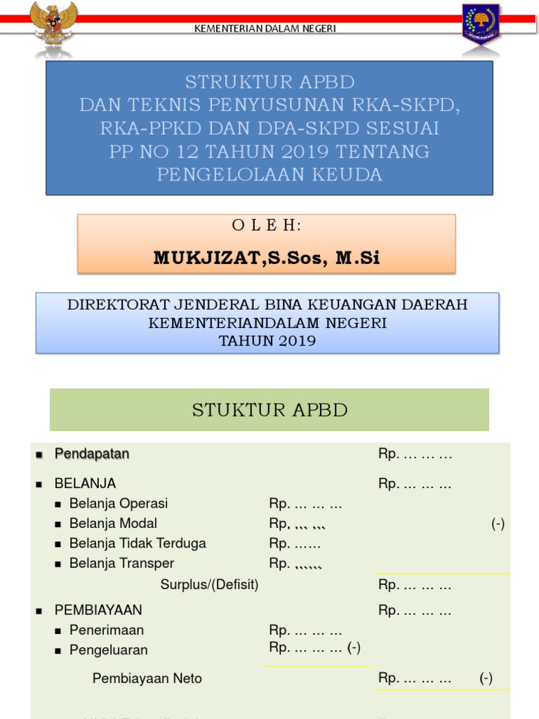 Paparan Struktur APBD Dan Teknis Penyusunan RKA | PDF