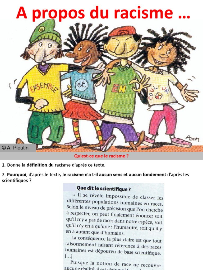 Racisme 5° | PDF | Racisme | Discrimination et relations raciales