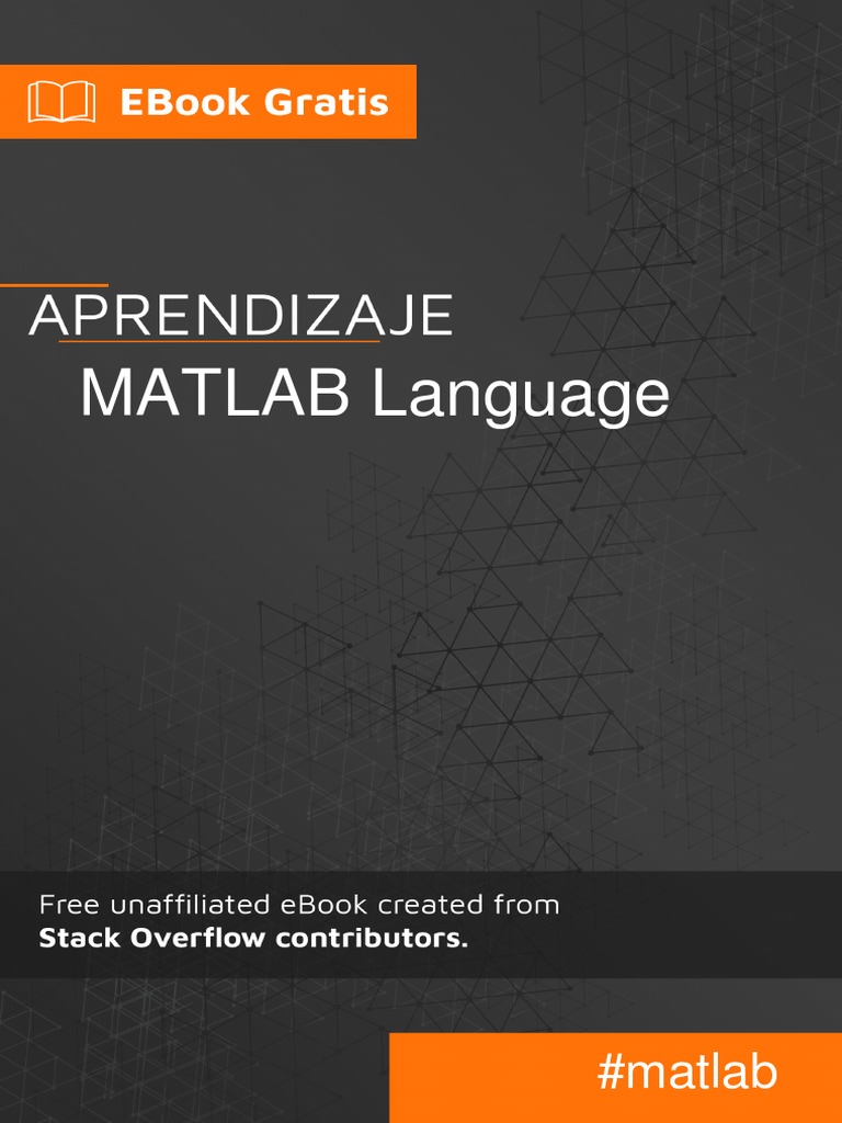 Aprendizaje Matlab Lenguaje PDF | PDF | Matriz (Matemáticas) | Enseñanza de matemática