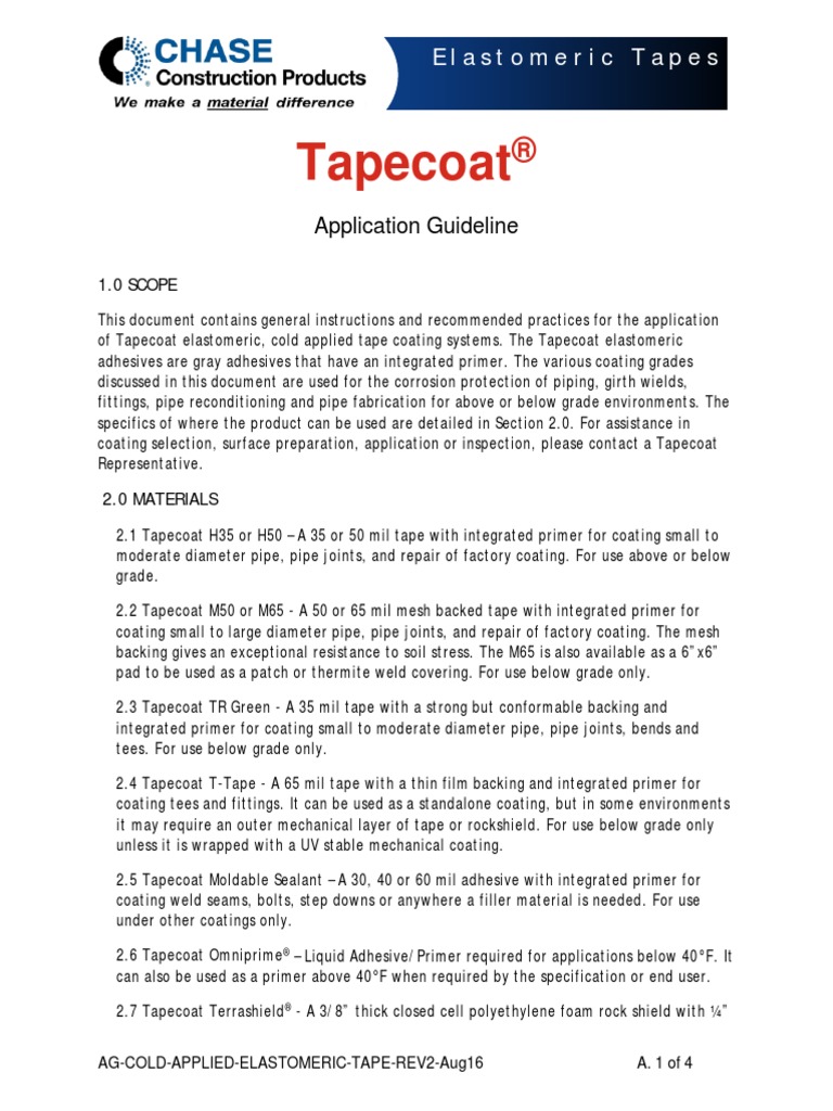 Application Guide-Cold-Applied-Tape-Elastomeric-Rev 2, 8-16 - 1 PDF ...