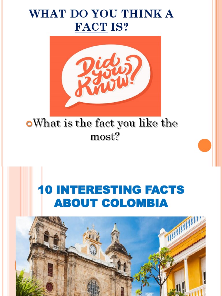 20 Interesting Facts About Colombia | PDF | Colombia | Nature