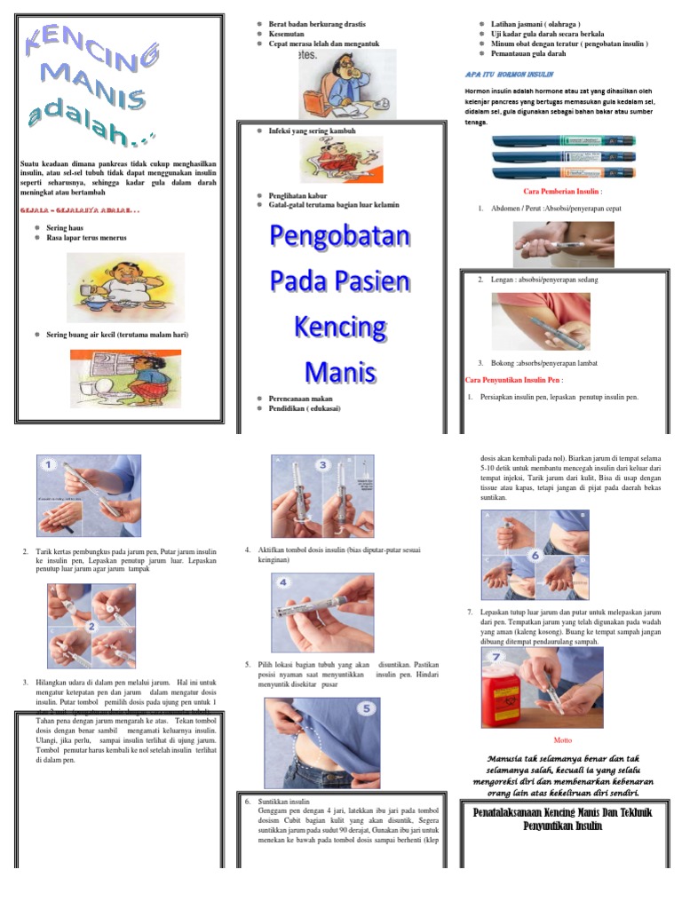 Leaflet DM PENYUNTIKAN INSULIN | PDF