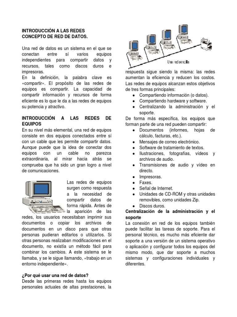 Introduccion A Las Redes | PDF | Red de computadoras | Sistema operativo