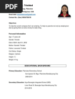 Curriculum Vitae | PDF | Tagalog Language | Philippines