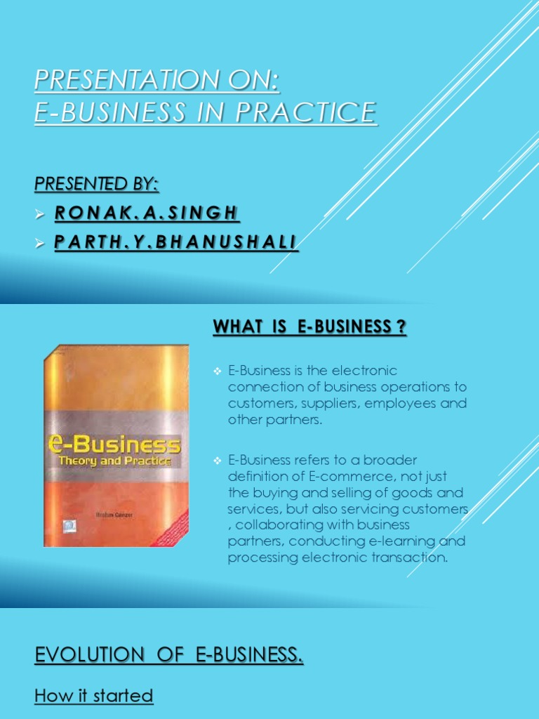 E-Business in Practice | PDF | Electronic Business | E Commerce