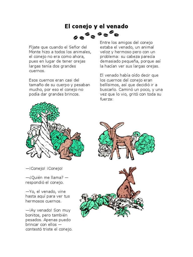 EL Conejo y El Venado Leyenda | PDF