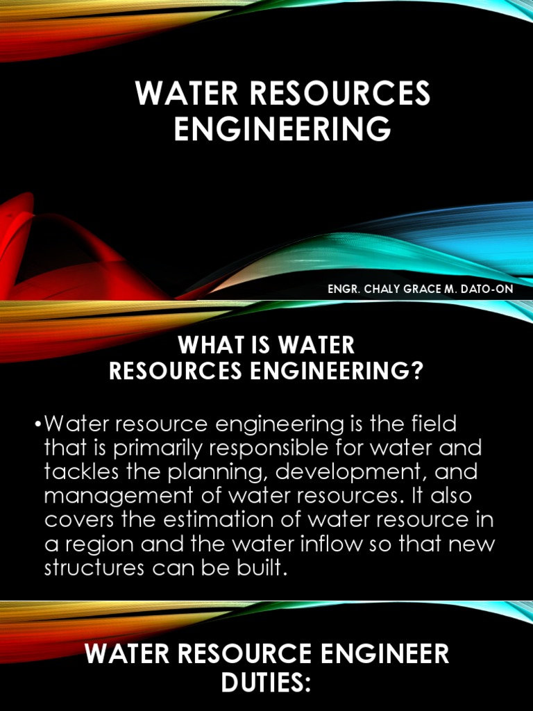 Water Resources Engineering Overview | PDF