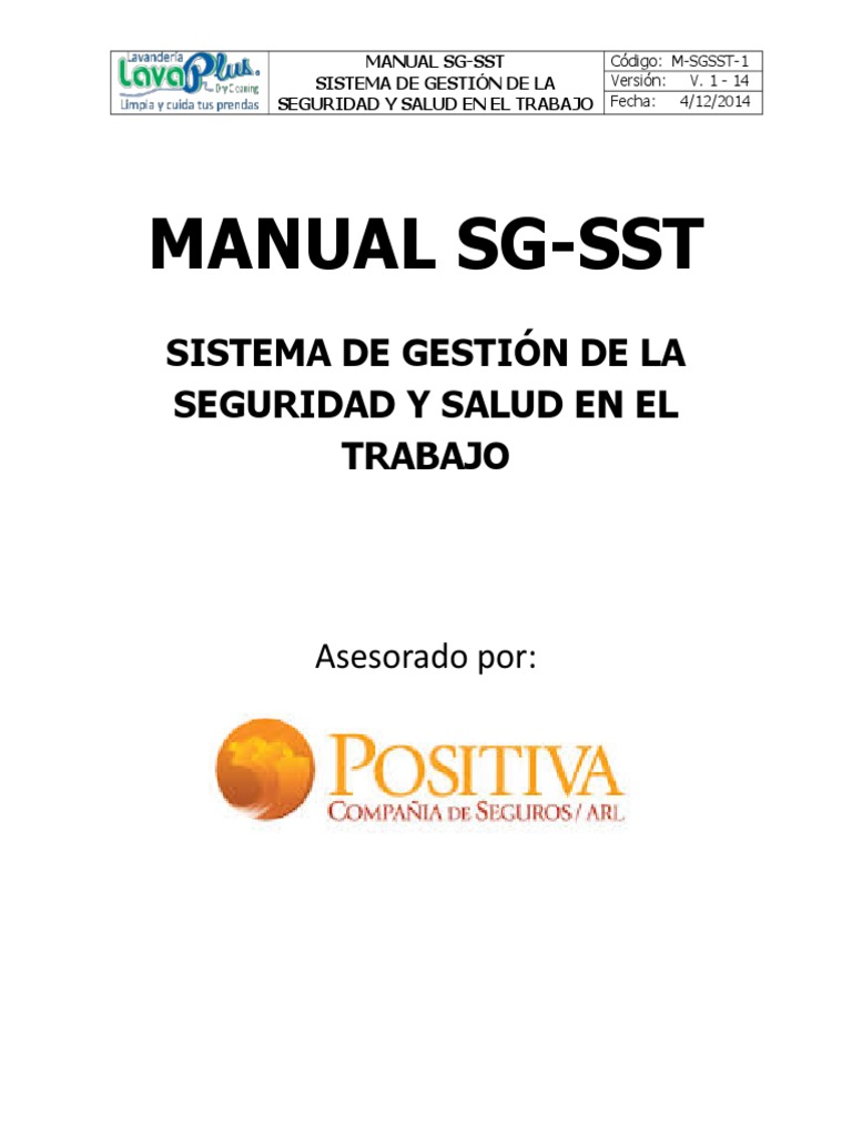 Modelo Manual SG SST | PDF | Seguridad y salud ocupacional | Planificación