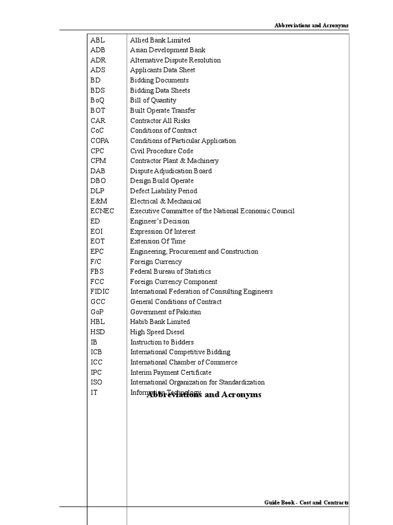 Abbreviations and Acronyms | PDF | Alternative Dispute Resolution ...