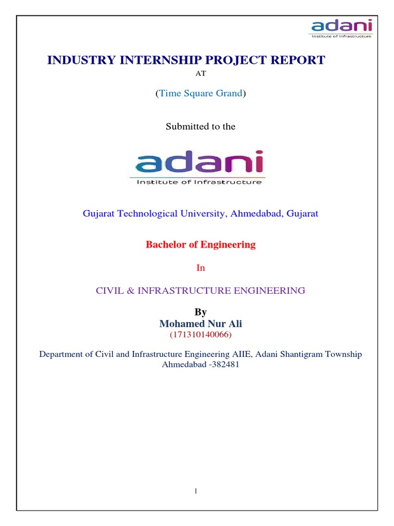 Industry Internship Project Report: Time Square Grand | PDF | Beam ...