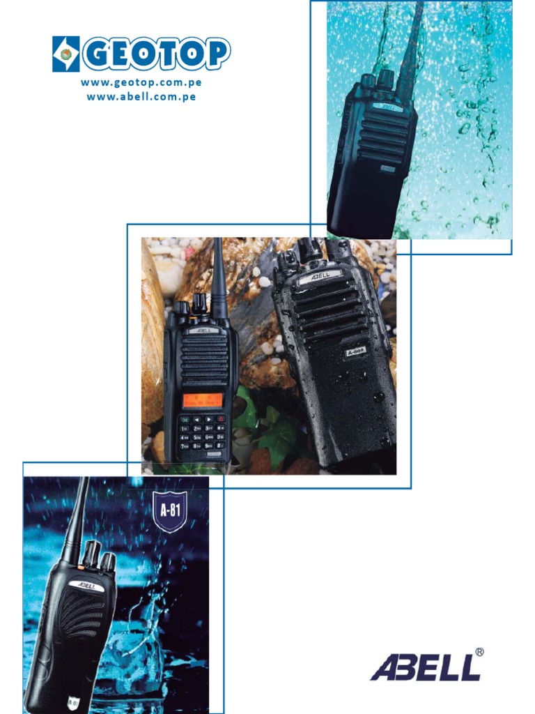 Catalogo Geotop Radios PDF | PDF | Frecuencia ultra alta | Muy alta frecuencia