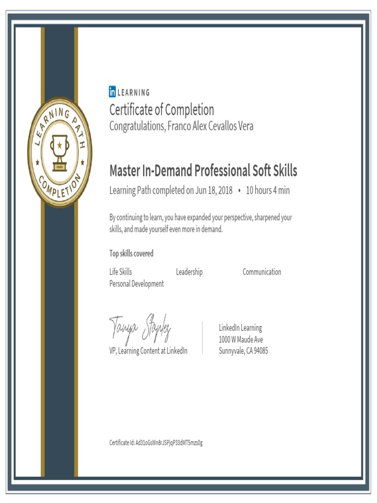 Master In-Demand Professional Soft Skills - LinkedIn Learning | PDF