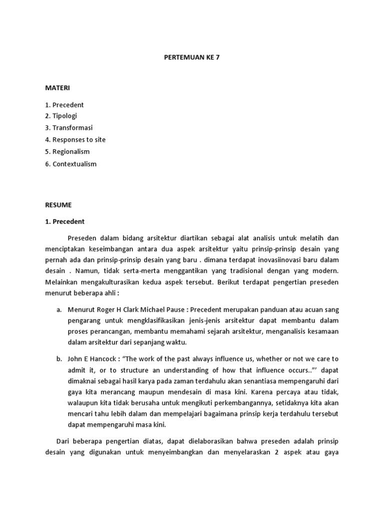 Metode Perancangan Arsitektur | PDF