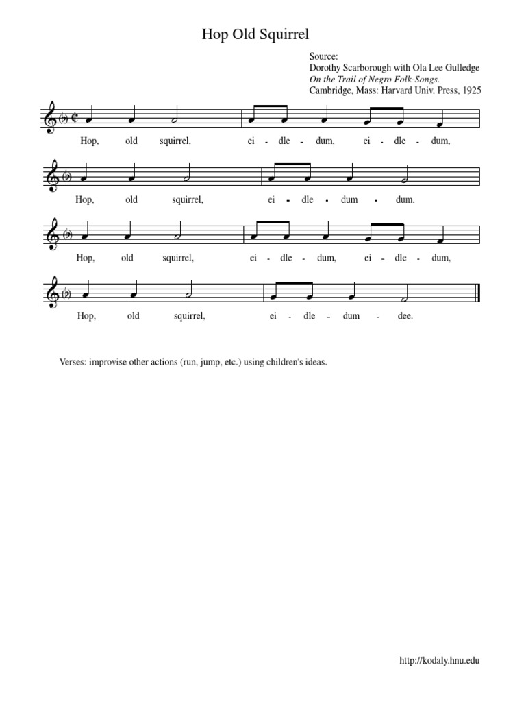 Hop Old Squirrel: On The Trail of Negro Folk-Songs | PDF