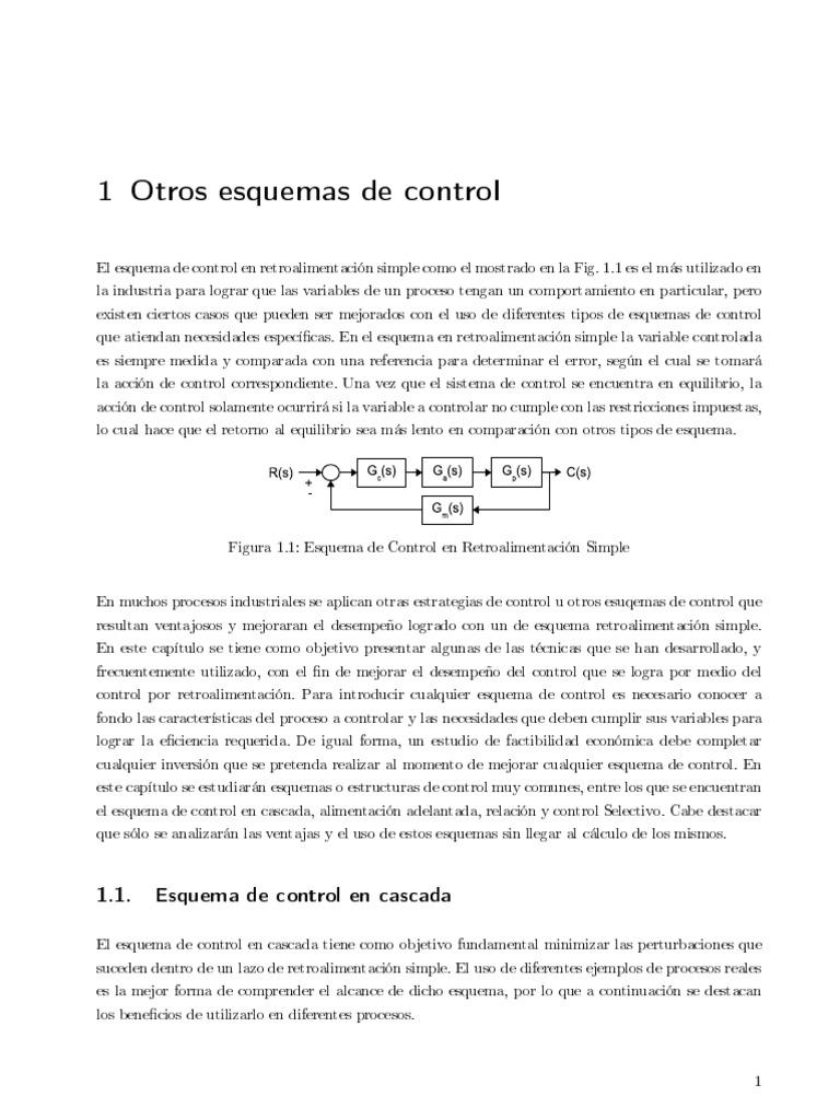Esquemas de Control | PDF | Realimentación | Motor a reacción