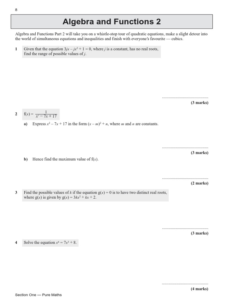 New A-Level Maths Exam Practice Workbook (Dragged) 2 PDF | PDF ...
