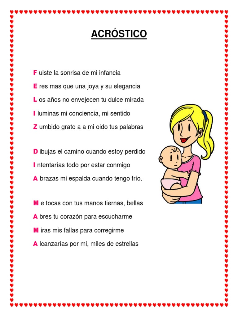Acróstico Poético para Mamá | PDF