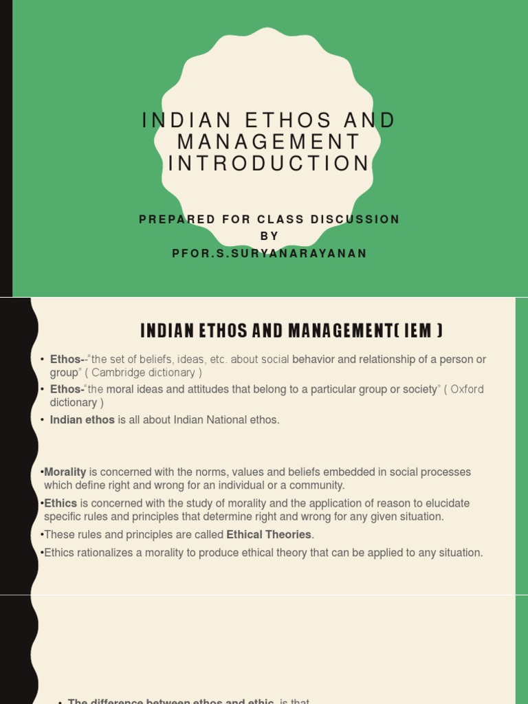 1.introduction To Indian Ethos and Management | PDF | Bhagavad Gita ...