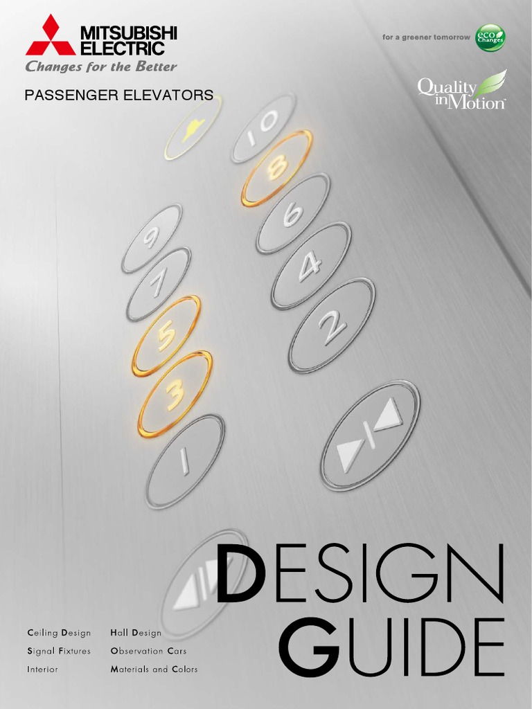 Mitsubishi Elevator Design Overview | PDF | Elevator | Lighting