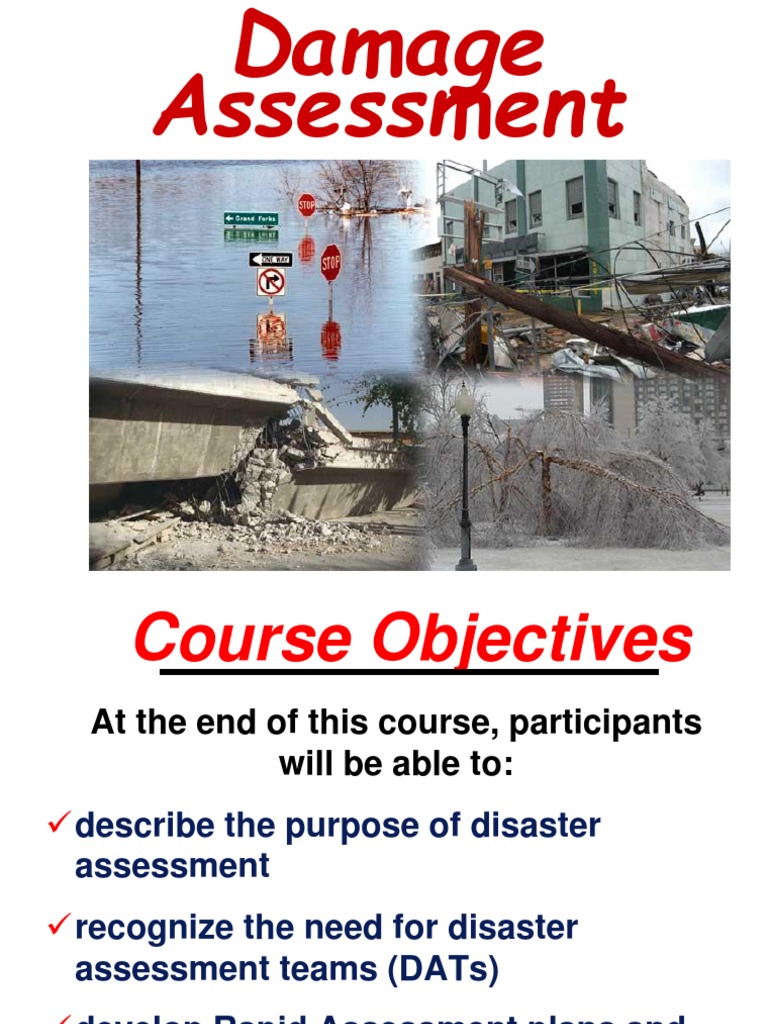 Local Damage Assessment Training Guide | PDF | Basement | Emergency ...