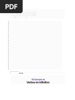 100 Ejemplos de Oraciones en Infinitivo | PDF | Relaciones sintácticas ...