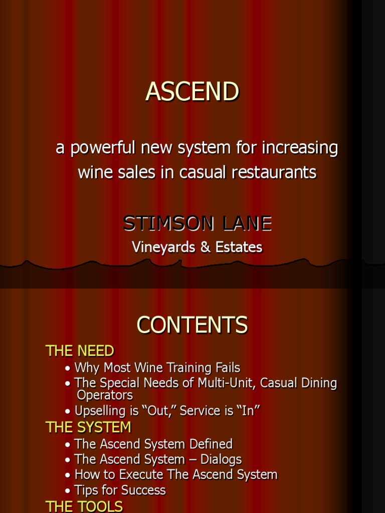 Ascend: Stimson Lane | PDF | Wine | Viniculture