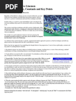 Offensive Line Manual | PDF | Foot | Football Codes
