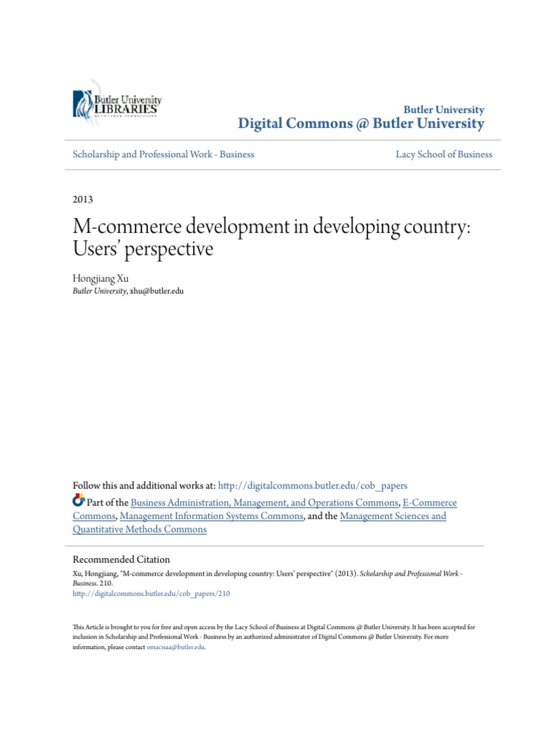 M Commerce Journal | PDF | E Commerce | Business Intelligence