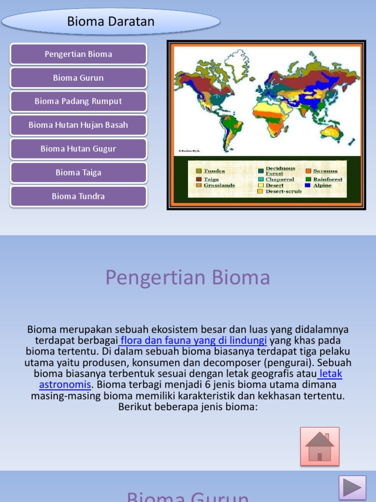 Jenis dan Karakteristik Bioma Dunia | PDF | Griya & Taman