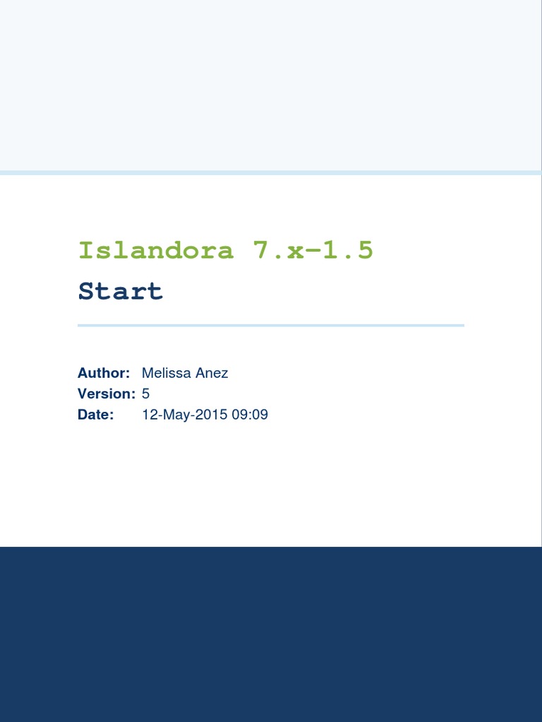 Islandora 7.x-1.5 - GUIDE PDF | PDF | Metadata | Xslt