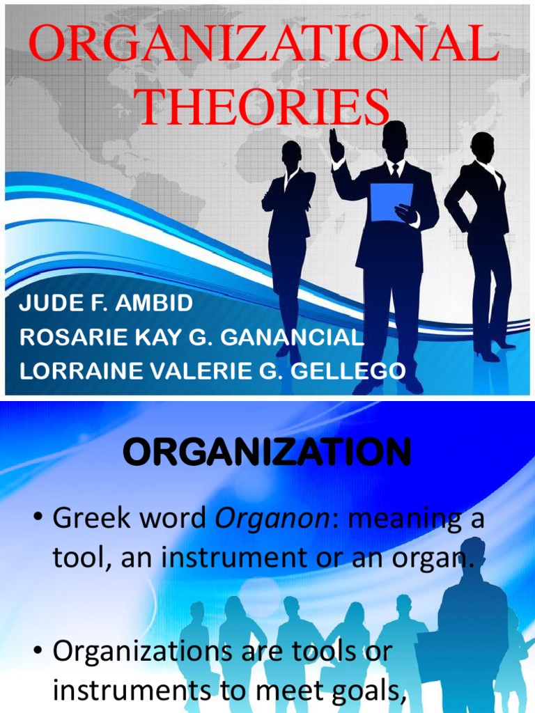 Organizational Theories | PDF | System | Bureaucracy