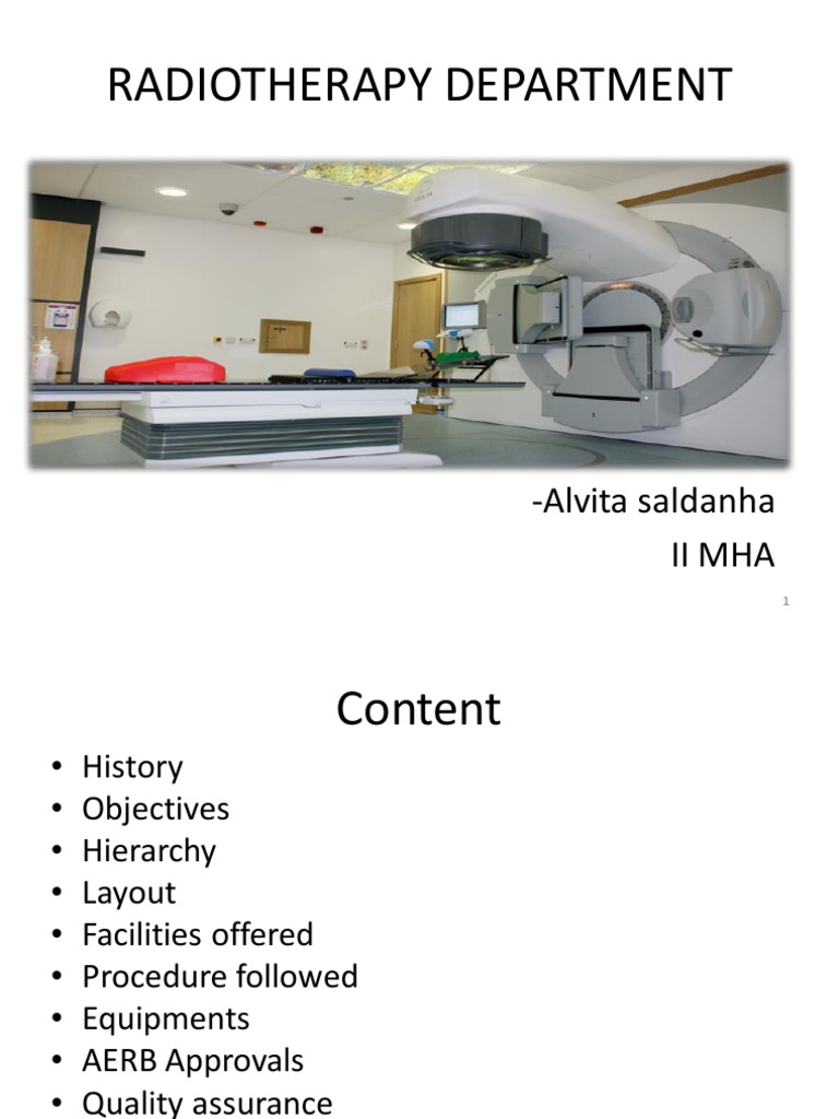 Radiotherapy Department Overview | PDF | Radiation Therapy | Cancer ...